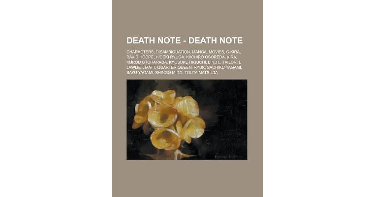 Death Note - Death Note: Characters, Disambiguation, Manga, Movies, C ...