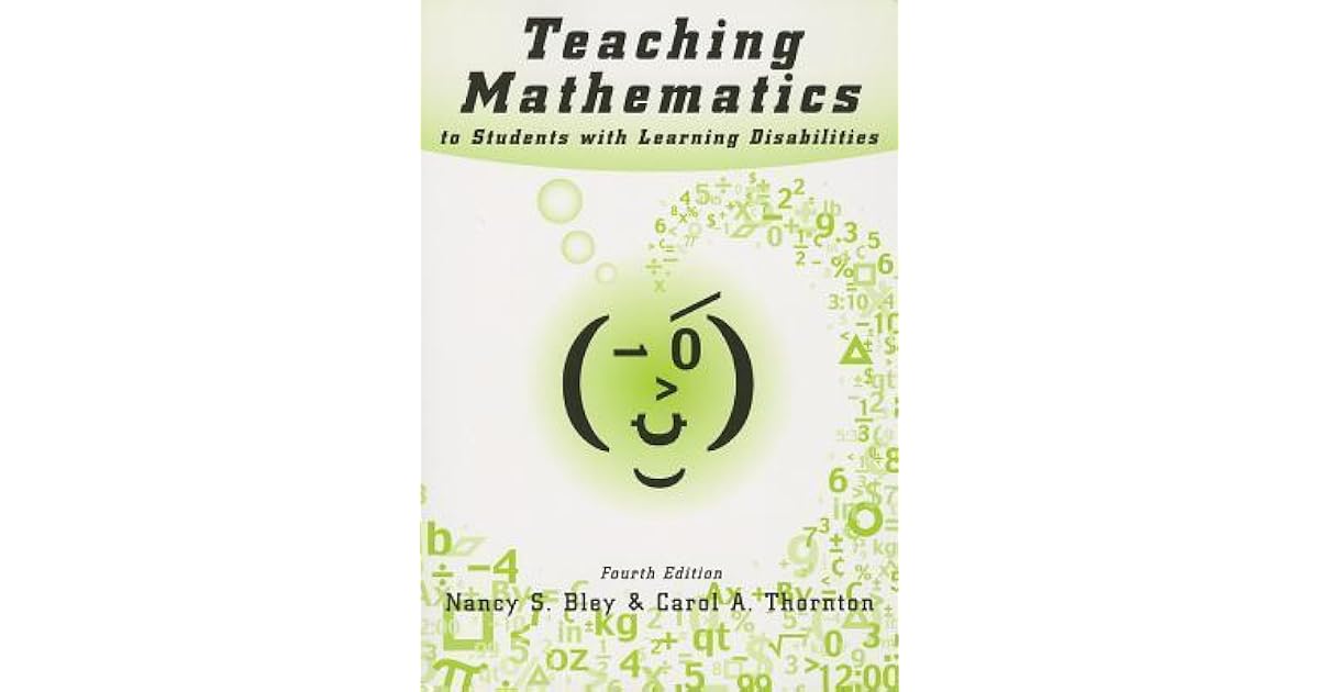 Teaching Mathematics to Students with Learning Disabilities by Nancy S ...