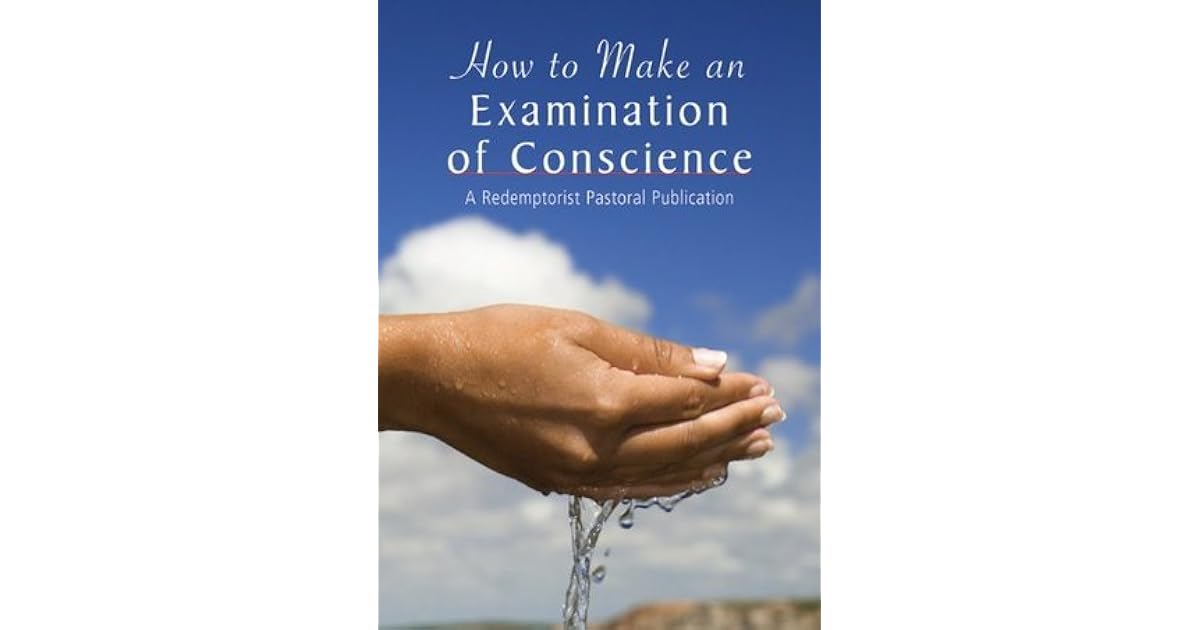 How to Make an Examination of Conscience by Redemptorists