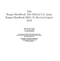 Ranger Handbook by U.S. Department of the Army