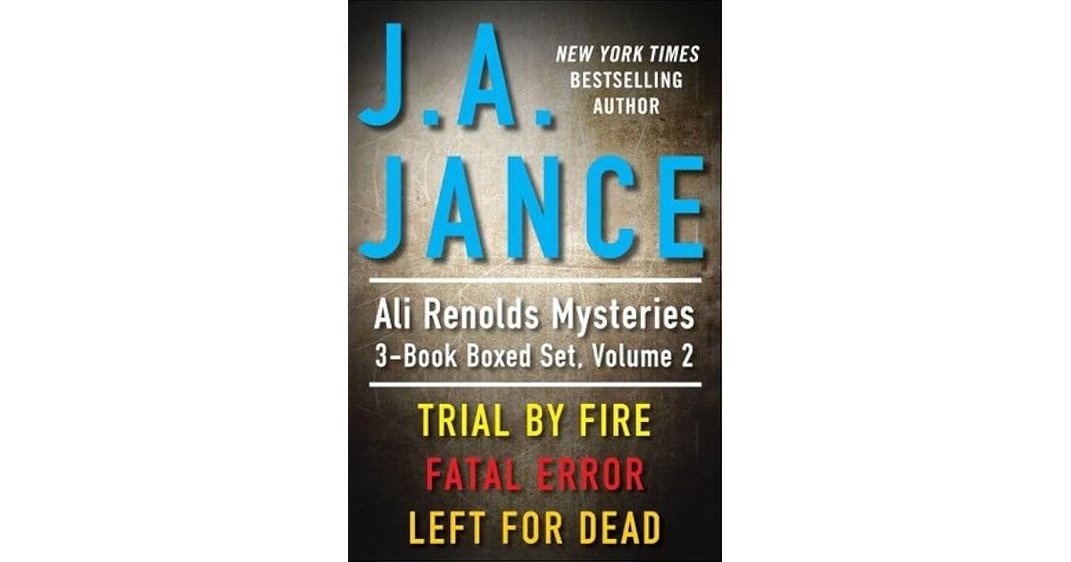 J.A. Jance's Ali Reynolds Mysteries 3-Book Boxed Set, Volume 2: Trial ...