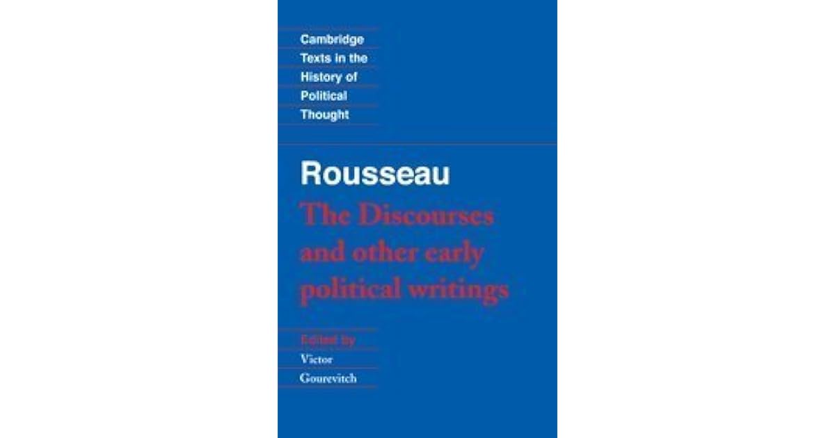 The Discourses & Other Early Political Writings by Jean-Jacques Rousseau