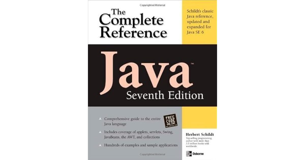 Java SE 6: The Complete Reference by Herbert Schildt
