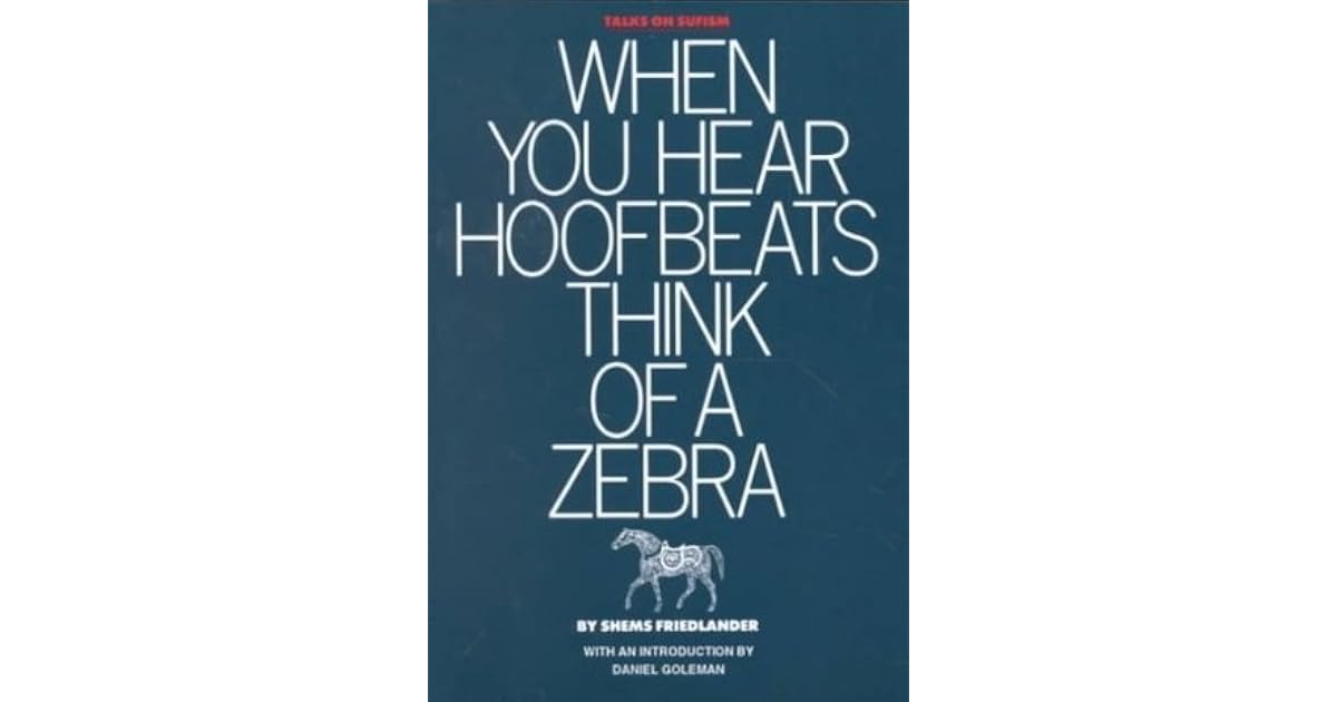 When You Hear Hoofbeats Think of a Zebra by Shems Friedlander
