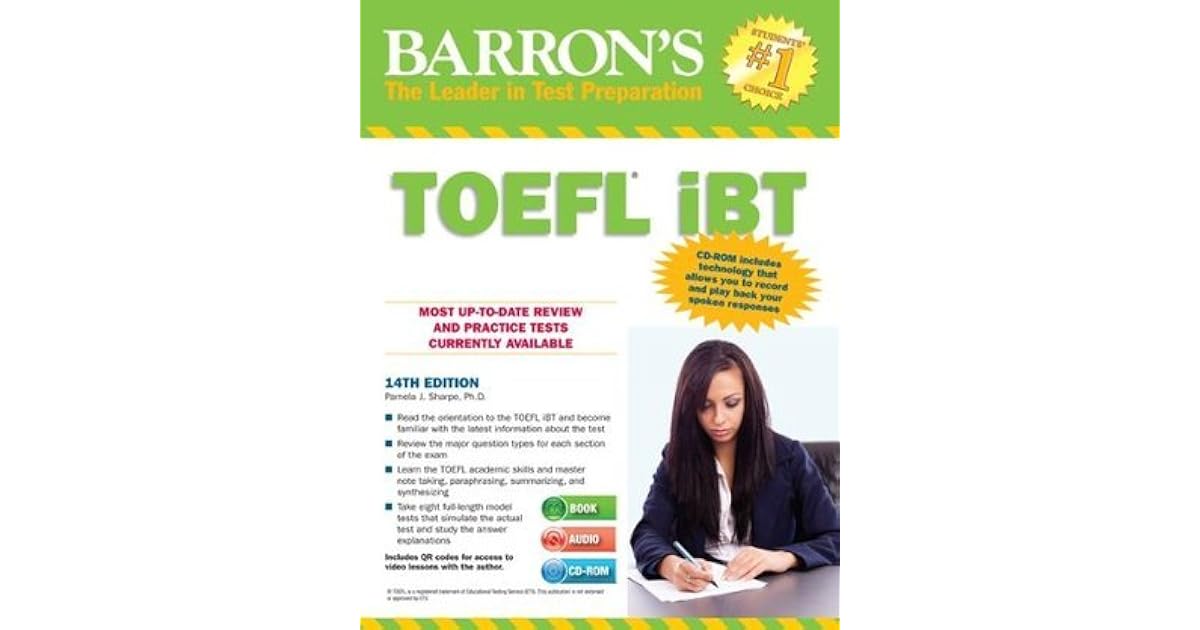 Barron's TOEFL iBT with Audio CDs and CD-ROM by Pamela J. Sharpe