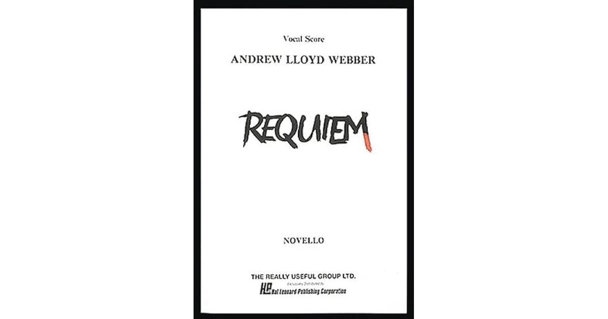 Requiem: Vocal Score by Andrew Lloyd Webber