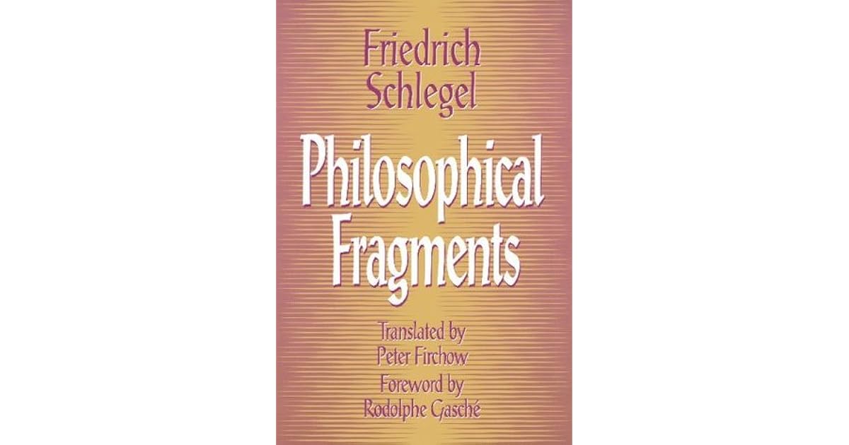 Philosophical Fragments by Friedrich Schlegel