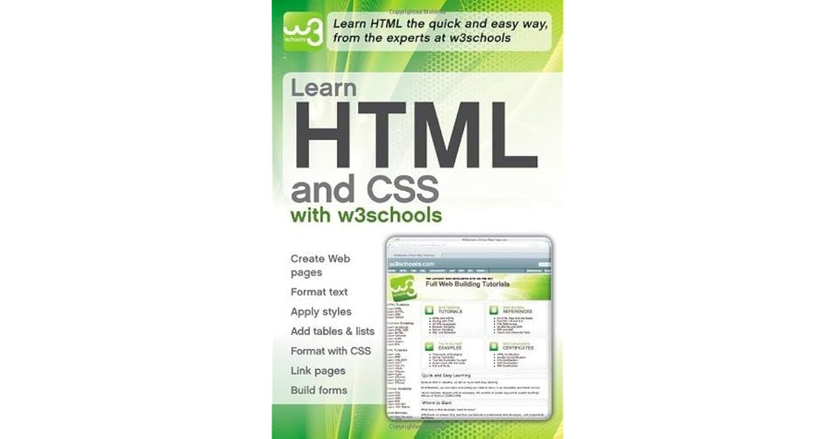 Learn HTML And CSS With W3Schools By W3schools