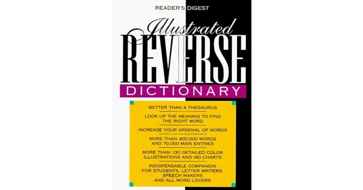 Illustrated reverse dictionary by Reader's Digest Association