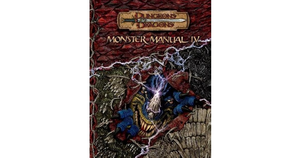 Monster Manual IV by Gwendolyn F.M. Kestrel