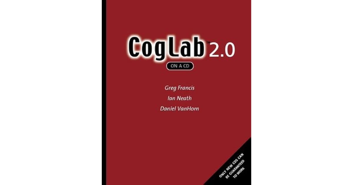 CogLab on a CD, Version 2.0 by Greg Francis