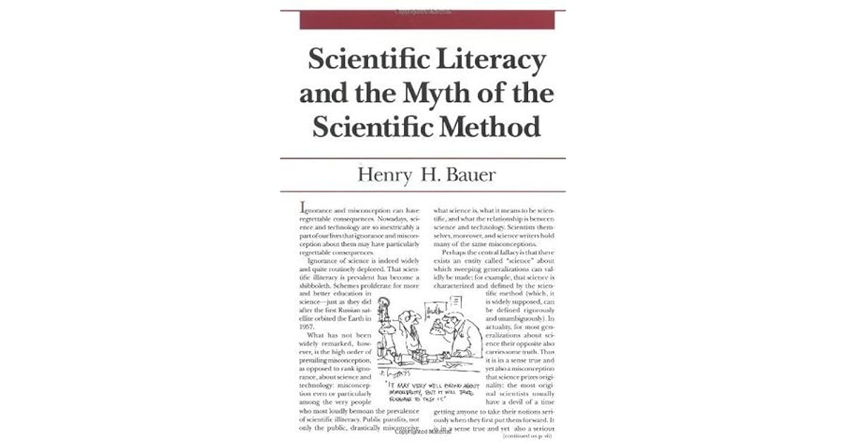 Scientific Literacy and the Myth of the Scientific Method by Henry H. Bauer