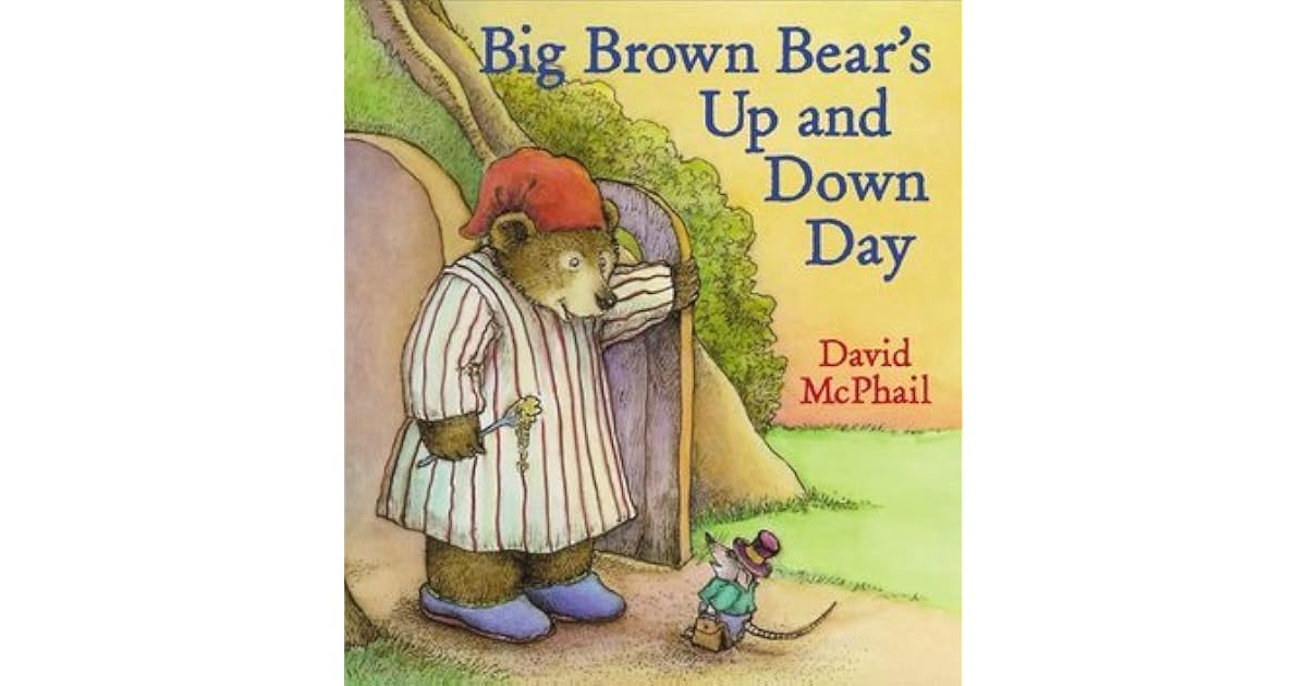 Big Brown Bear's Up and Down Day by David McPhail