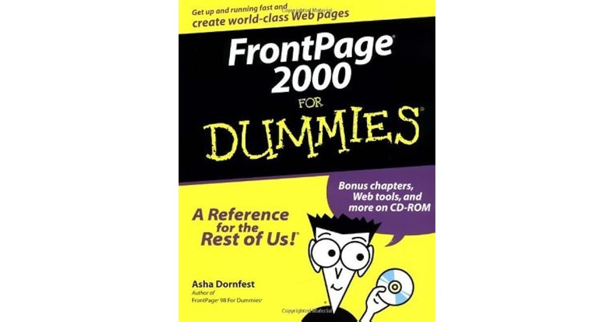 FrontPage 2000 For Dummies by Asha Dornfest
