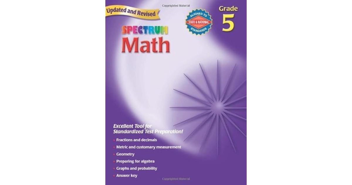 Spectrum Math, Grade 5 by Thomas Richards