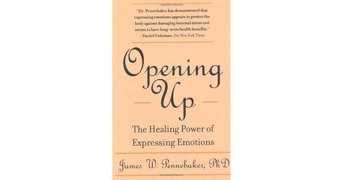 Opening Up: The Healing Power of Expressing Emotions by James W. Pennebaker