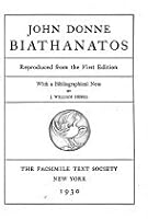 Biathanatos by John Donne