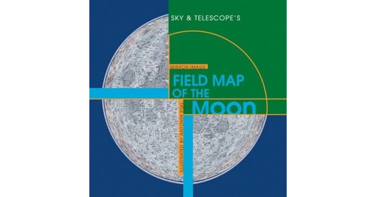Sky & Telescope's Mirror-Image Field Map of the Moon by Antonin Rukl