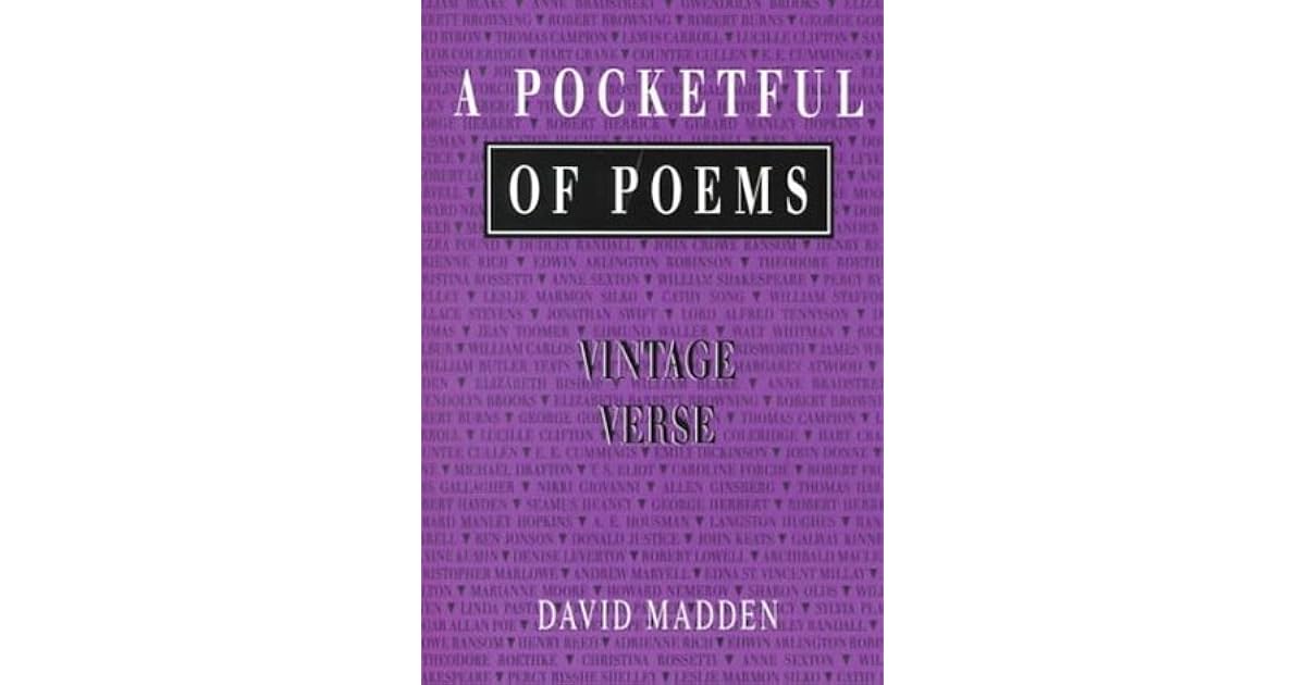 A Pocketful of Poems: Vintage Verse by David Madden
