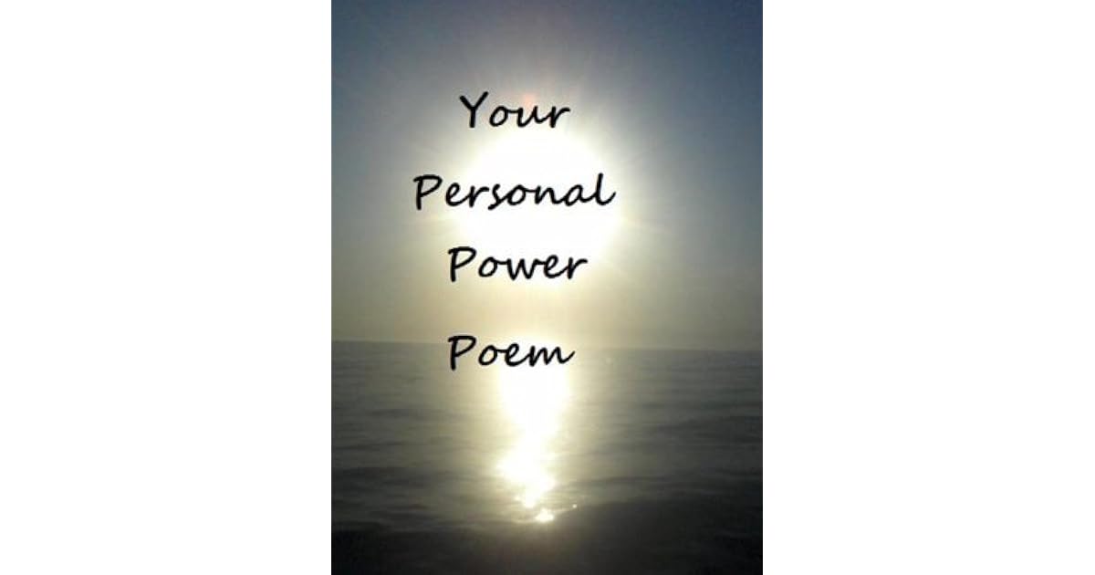 Your Personal Power Poem by Katie Myers