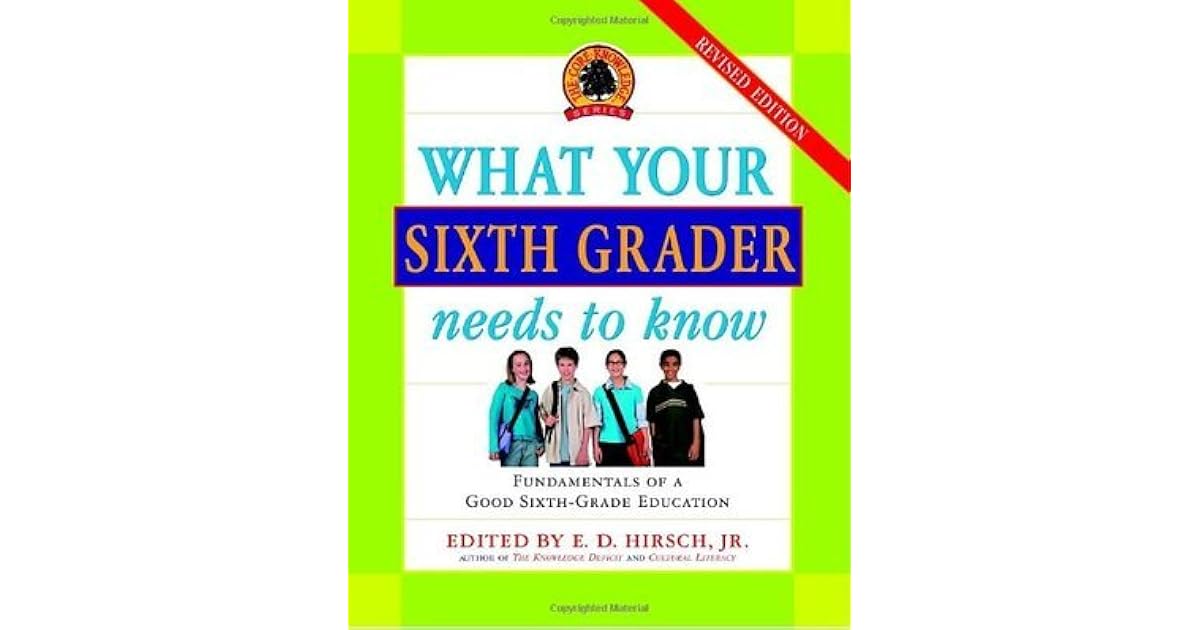 What Your Sixth Grader Needs to Know, Revised Edition by Core Knowledge ...