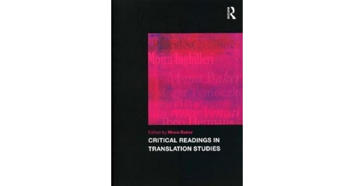 Critical Readings in Translation Studies by Mona Baker
