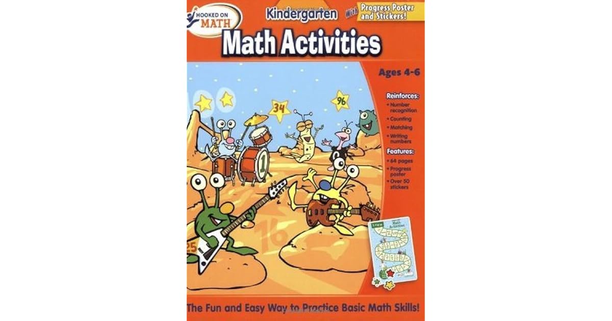 Hooked on Math Kindergarten Math Activities Workbook by Hooked on Phonics