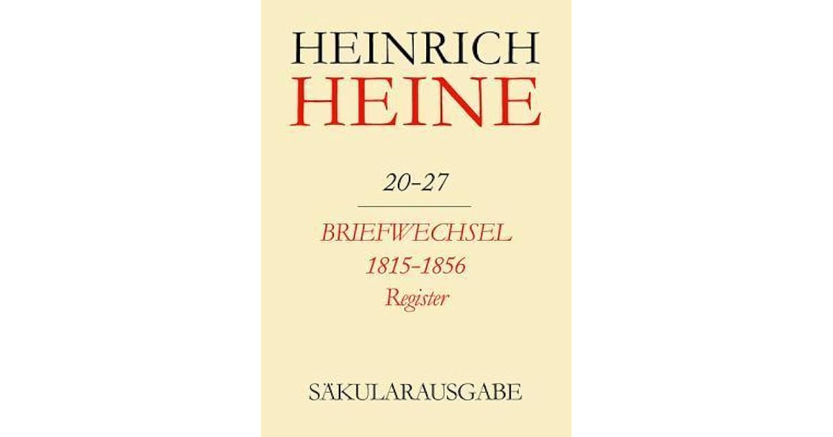 Briefwechsel 1815-1856. Register by Christa Stocker