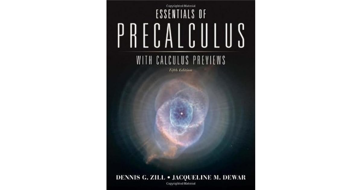 Essentials of Precalculus with Calculus Previews by Dennis G. Zill