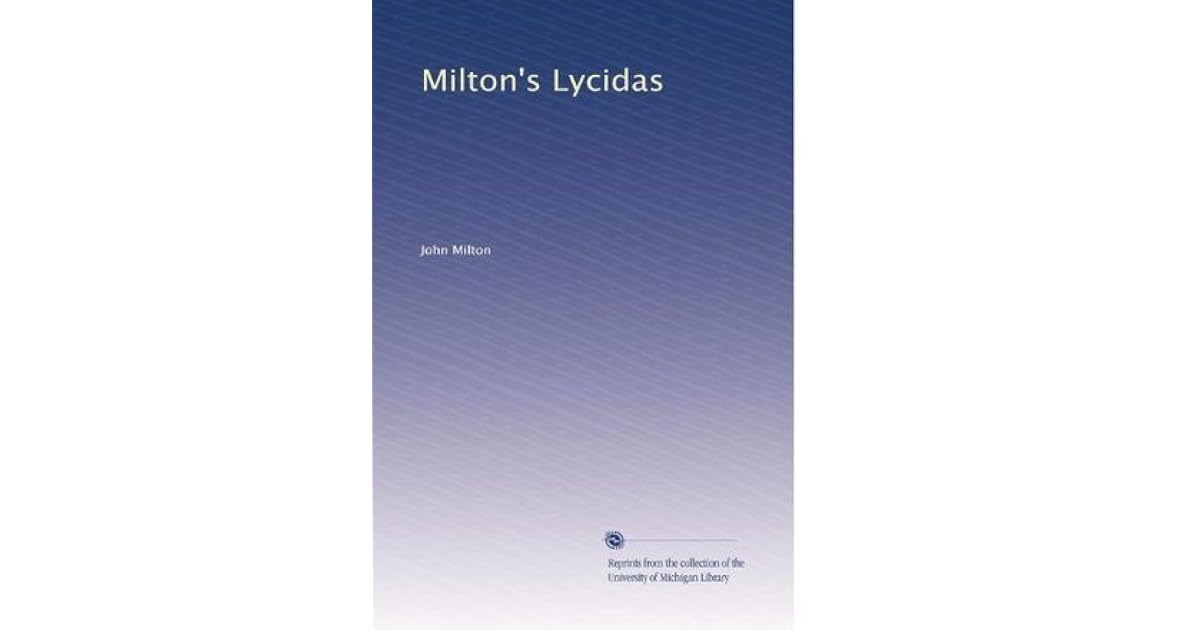 Milton's Lycidas by John Milton