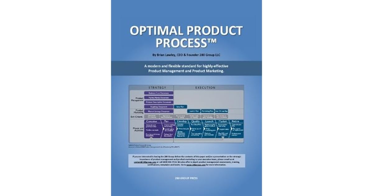 Optimal Product Process by Brian Lawley