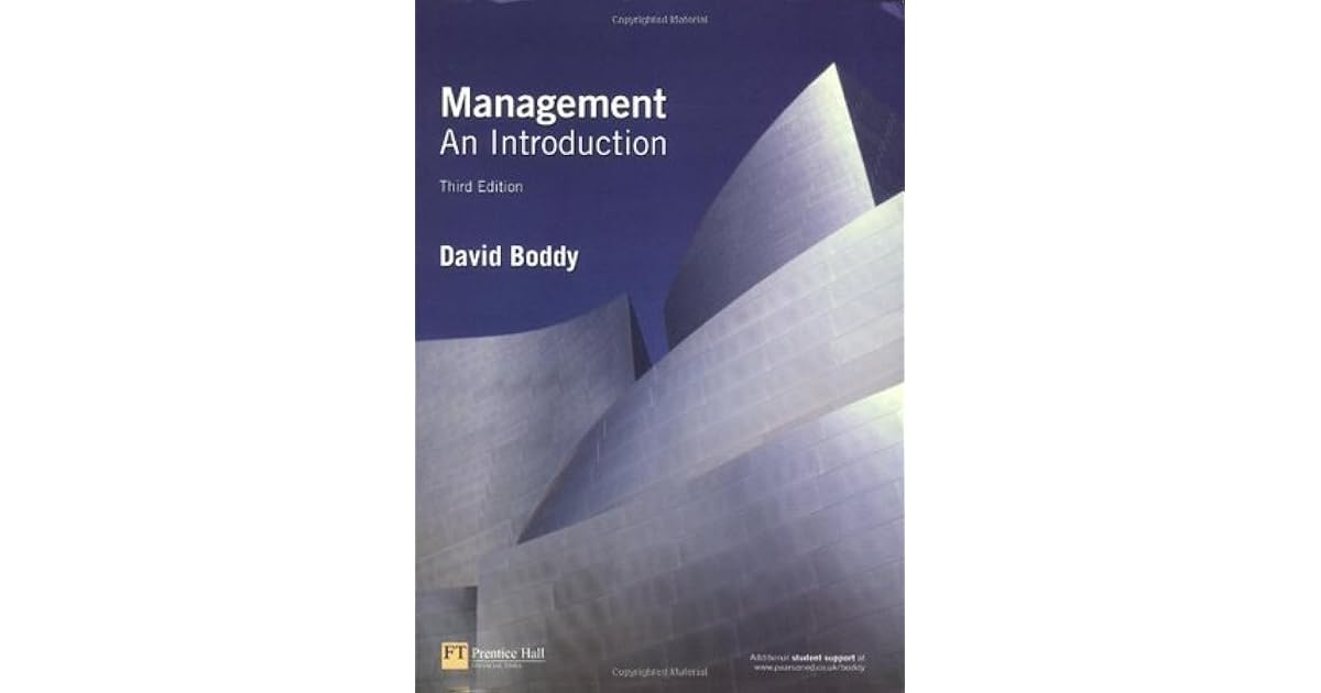 Management: An Introduction by David Boddy