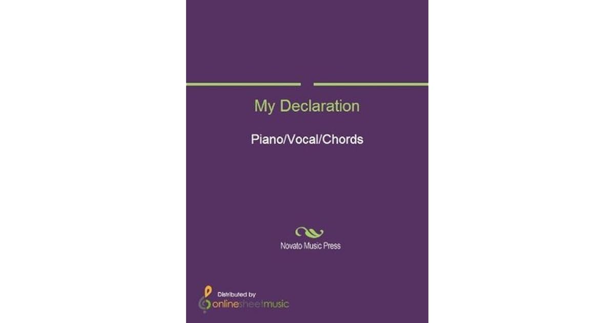 My Declaration by Tom Baxter