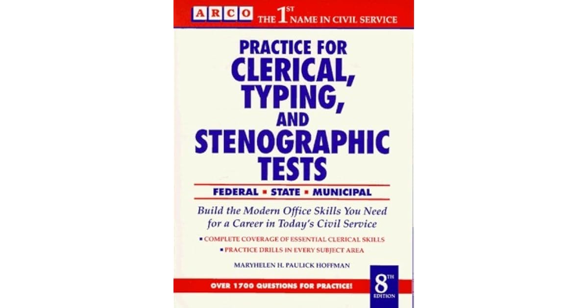 Practice for Clerical, Typing Tests by Maryhelen H. Hoffman