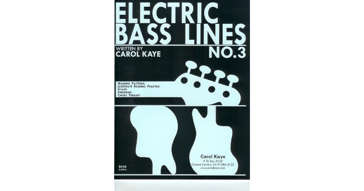 Elec. Bass Lines No. 3 book by Carol Kaye by Carol Kaye