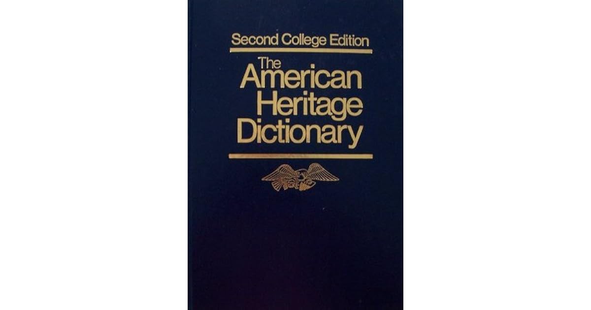 The American Heritage Dictionary [ Second College Edition, 1982 thumb ...