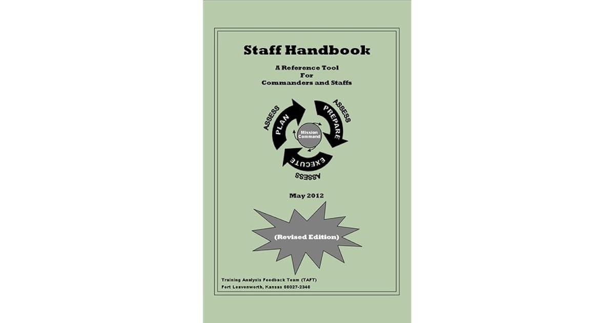 US Army Staff Handbook: A Reference Tool for Commanders and Staffs by ...
