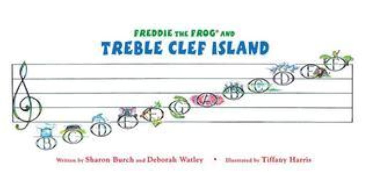 Treble Clef Island Poster by Sharon Burch