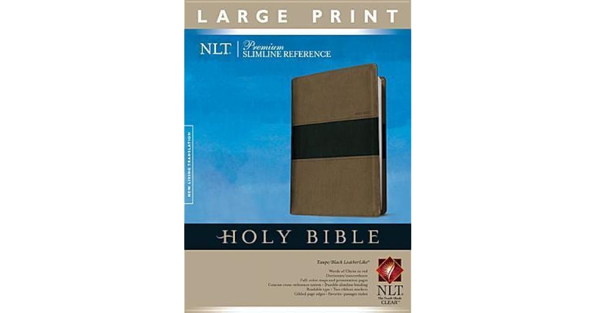 Premium Slimline Reference Bible-NLT-Large Print by Anonymous