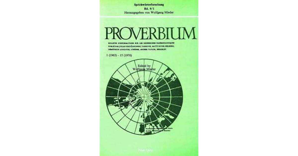 Proverbium 1 (1965) - 15 (1970) Proverbium 16 (1971) - 25 by Wolfgang ...