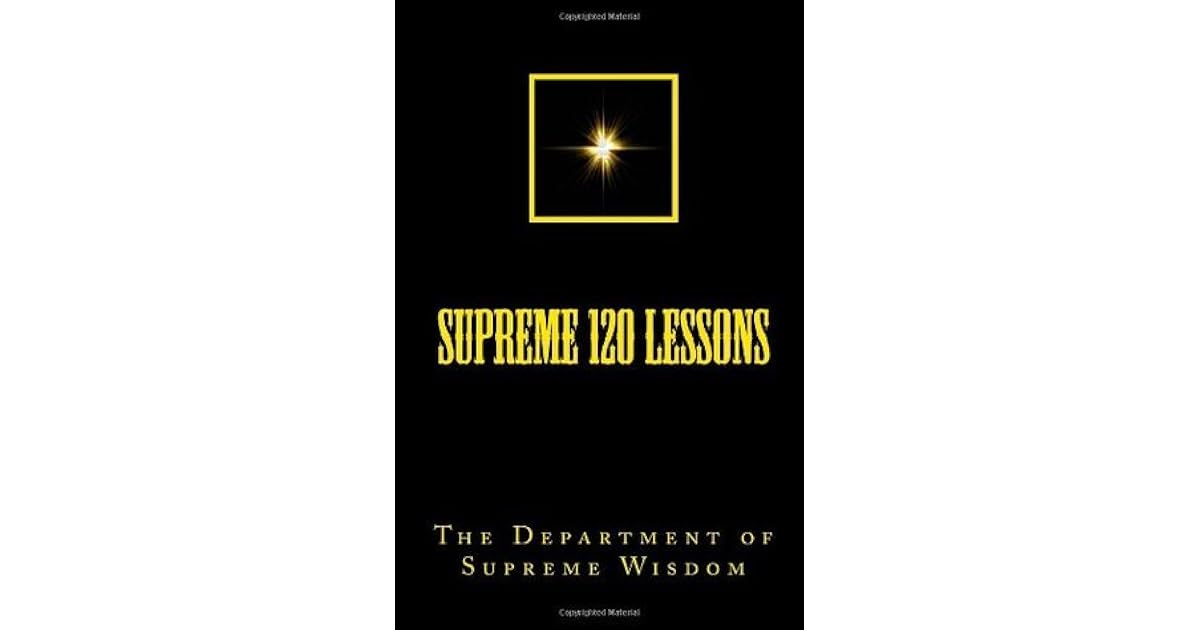 Supreme 120 Lessons by The Department of Supreme Wisdom