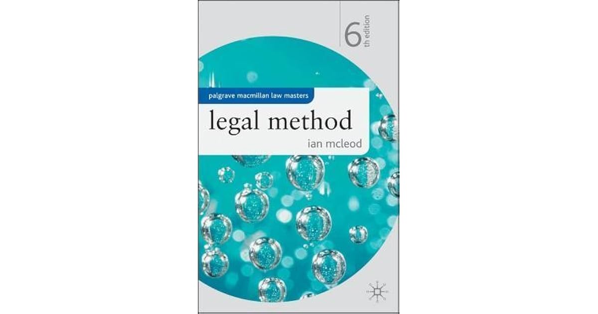 Legal Method by Ian McLeod