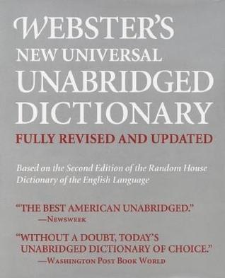 Webster's New Universal Unabridged Dictionary by Merriam-Webster