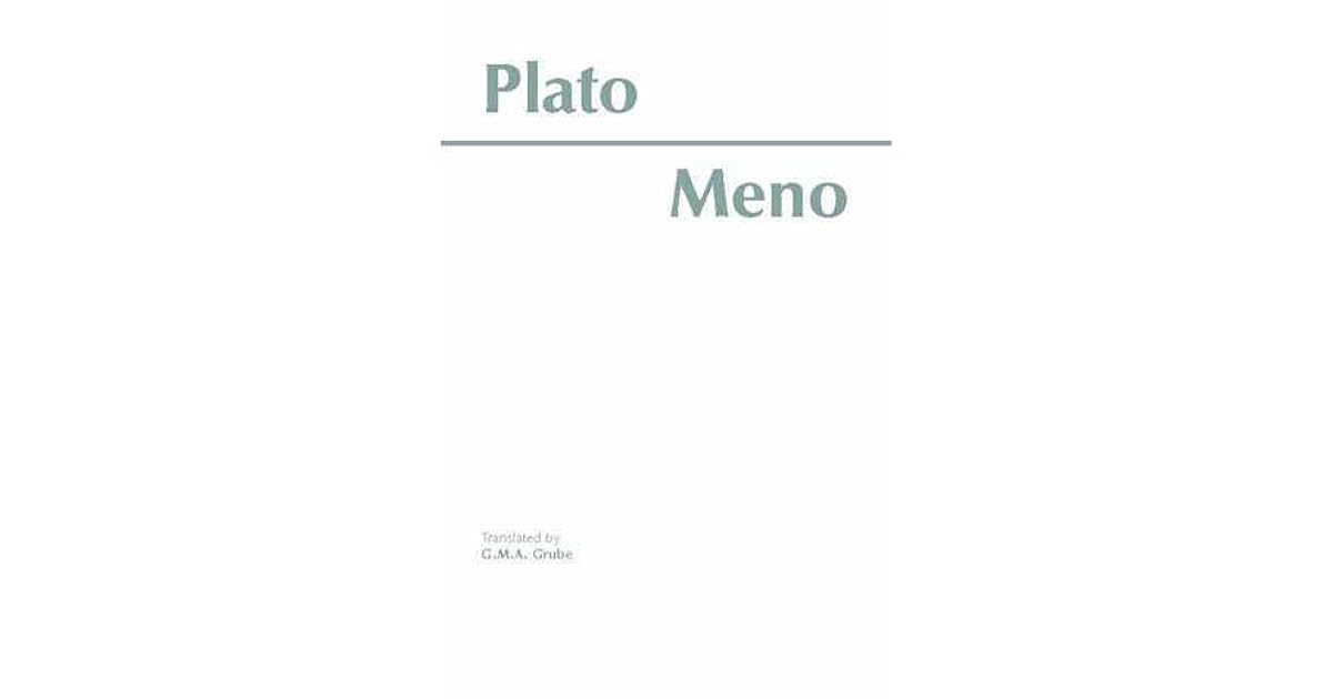 Meno by Plato