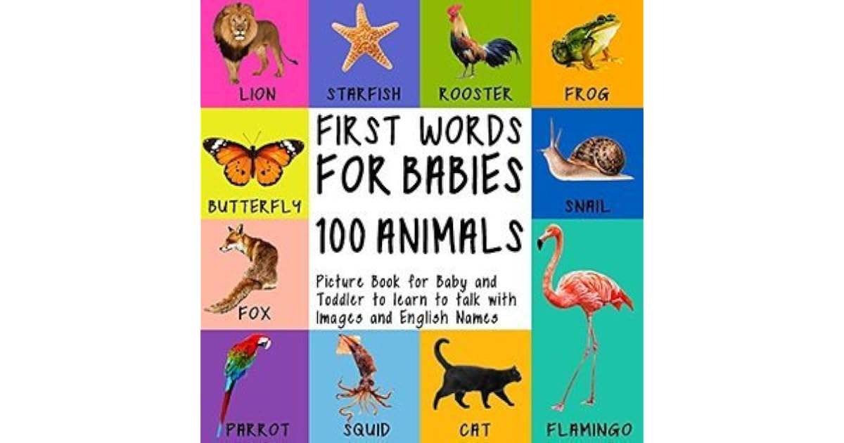 First Words For Babies 100 Animals Picture Book For Baby And Toddler First Words For Babies 100 Animals Picture Book For Baby And Toddler