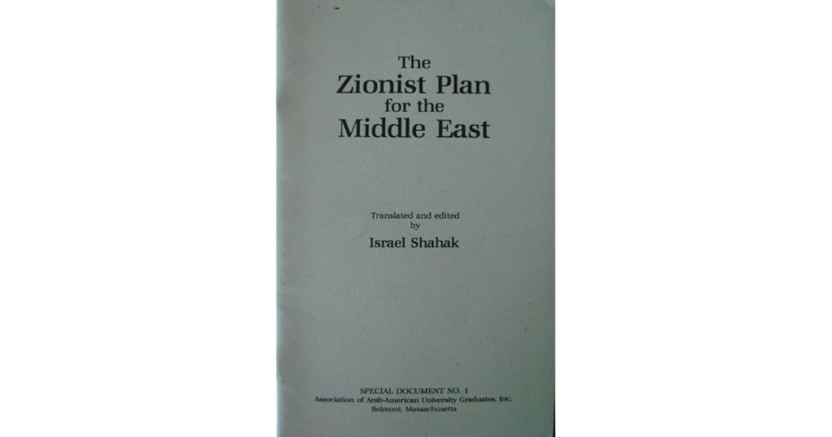 Zionist Plan for the Middle East: A Strategy for Israel in the Nineteen ...