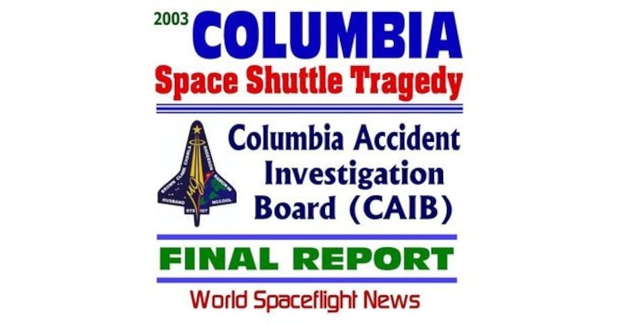 2003 Space Shuttle Columbia Tragedy: Columbia Accident Investigation ...