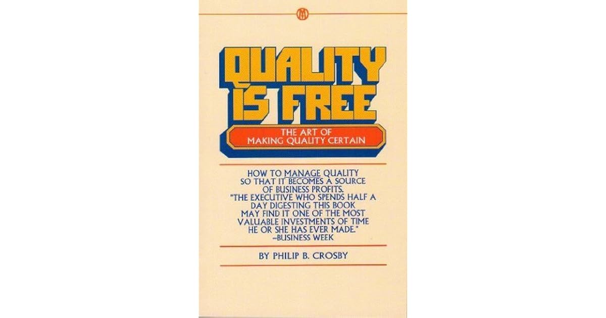 Quality Is Free by Philip B. Crosby