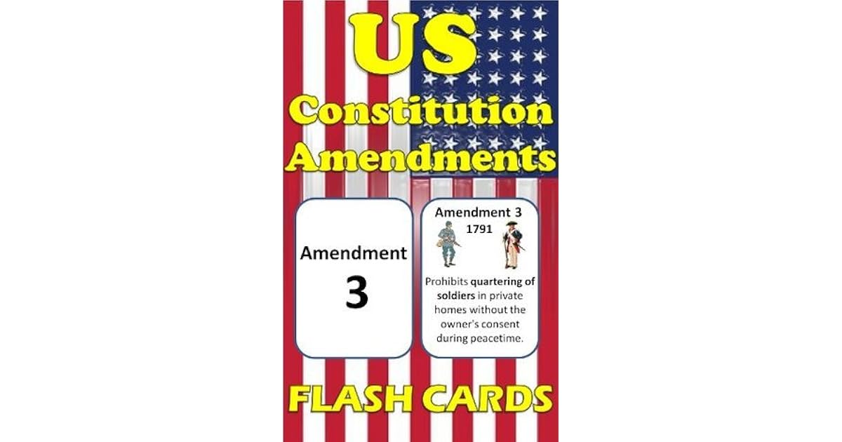 US Constitutional Amendments Flash Cards: Double Sided and Illustrated ...