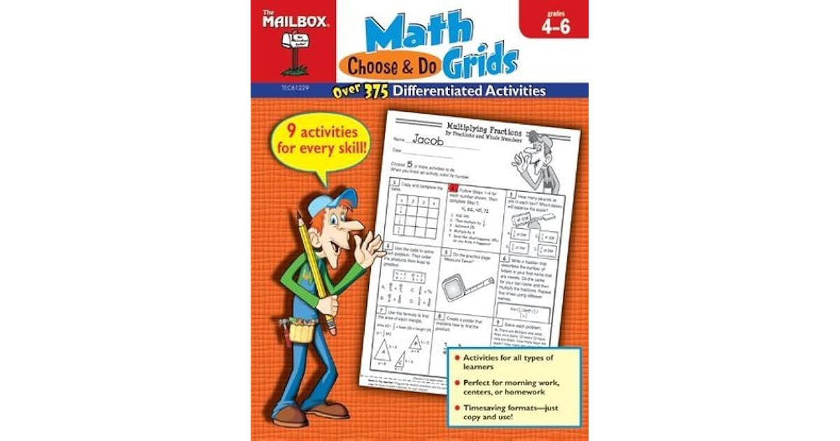 Choose & Do Math Grids Intermediate Grades 4-6 by The Mailbox Books Staff